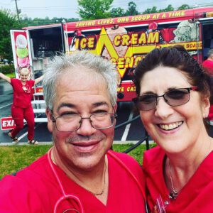 Ed and Carol with Their Ice Cream Bus - Ice Cream Emergency